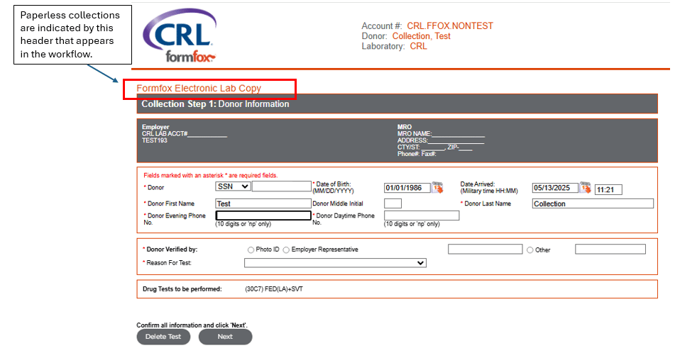Paperless Non-Federal Collections